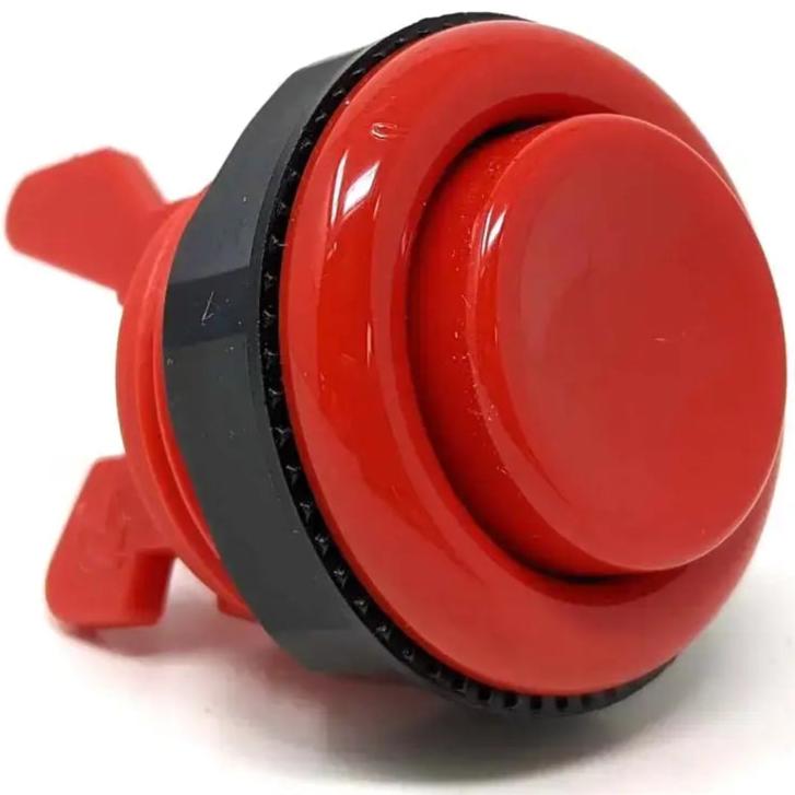 iL PSL-C Concave Short Stem Button - Red - Paradise Arcade Shop
