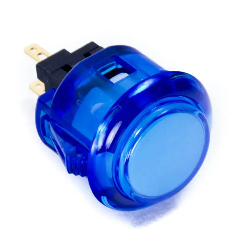 Sanwa OBSC-24 Snap-in Button - Clear Blue - Paradise Arcade Shop