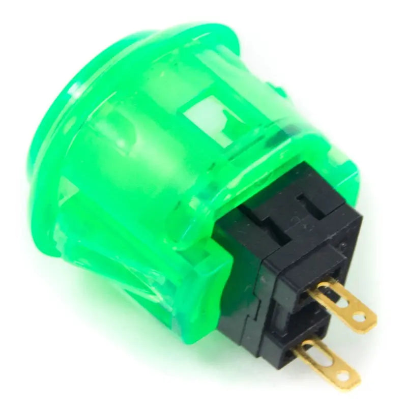 Sanwa OBSC-24 Snap-in Button - Clear Green - Paradise Arcade Shop